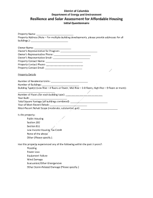 Fillable Online Resilience Assessment Initial Questionnaire Fax Email ...
