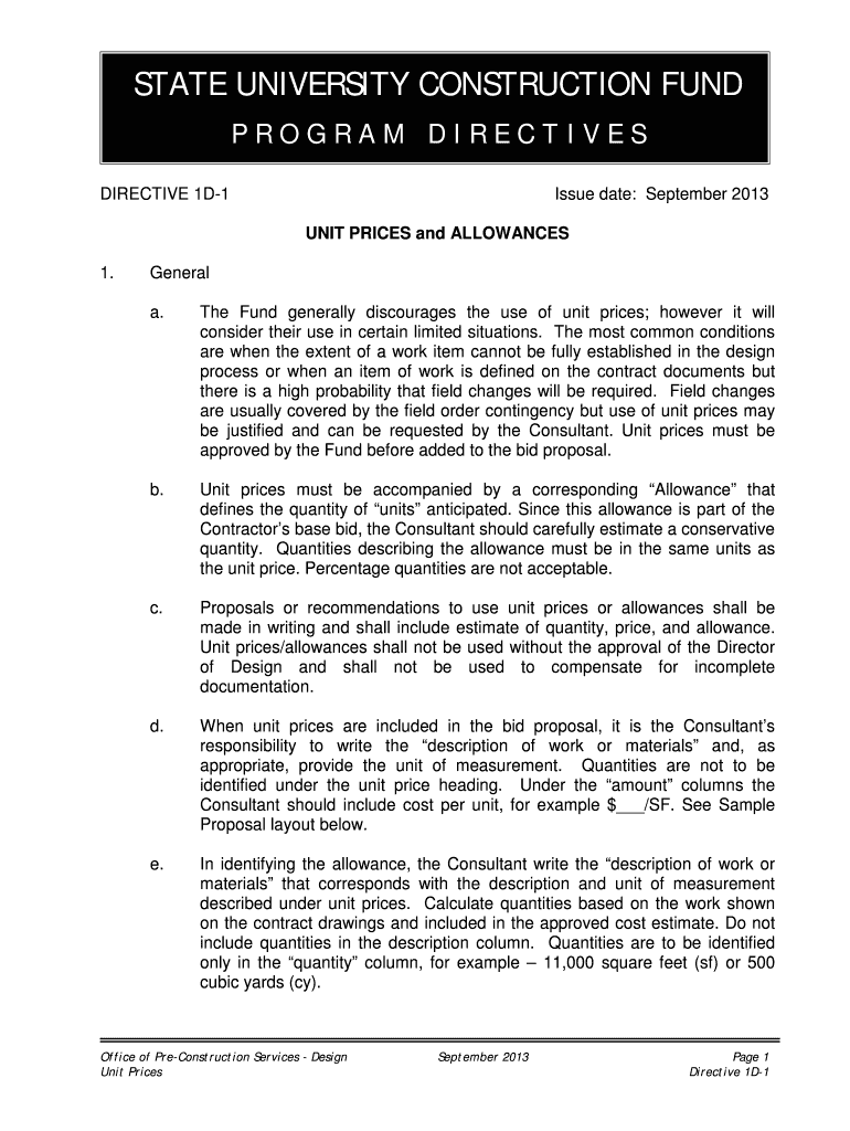 Fillable Online sucf suny 1A-5 Design Manual Phase - State University ...