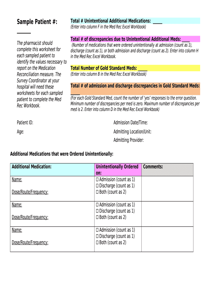 Value of the Pharmacist in the Medication Reconciliation ... Doc ...