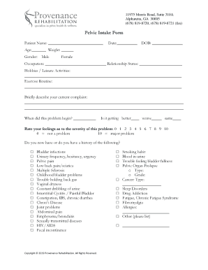 Fillable Online GYN Intake Form - Northern Virginia Physicians to Women ...