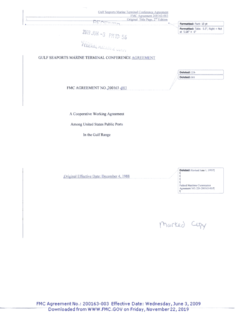 Fillable Online www2 fmc Original Title Page FMC AGREEMENT NO. 201143-008 (4th ... Fax Email ...