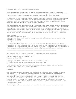 Fillable Online Azul Zulu Licenses and Copyrights Zulu incorporates ...