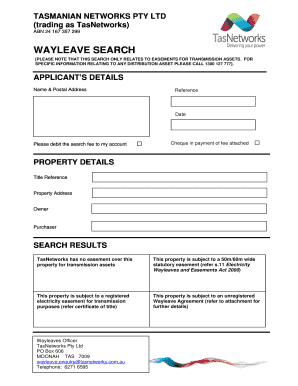 Fillable Online Blank wayleave form - TasNetworks.DOCX Fax Email Print ...