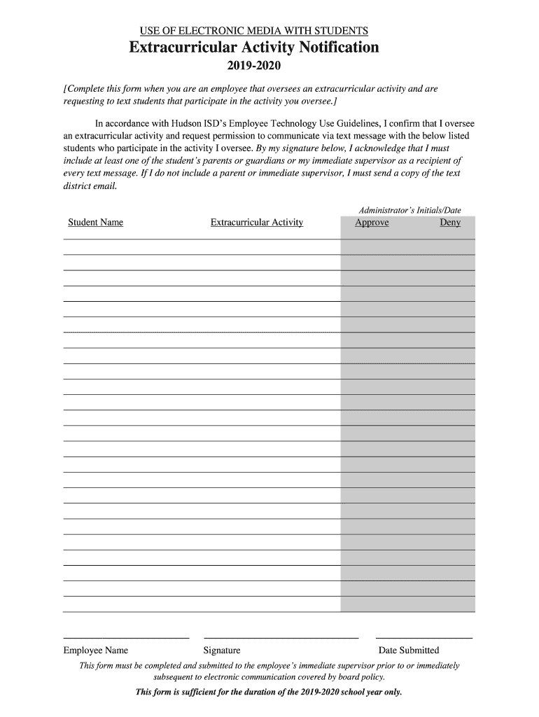 Fillable Online 80+ Extracurricular Activity Examples for the Common ...