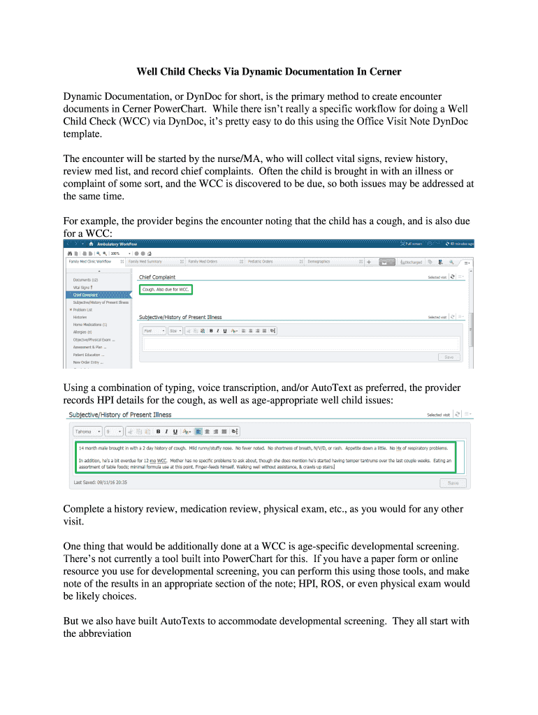 Cerner Dynamic Documentation - Fill Online, Printable, Fillable, Blank ...