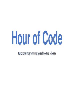 Fillable Online What is the Hour of Code?Code.org Fax Email Print ...