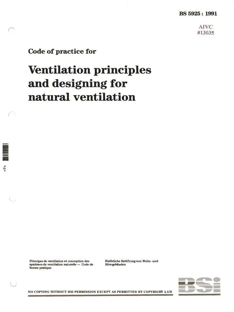 Bs 5925 Pdf - Fill Online, Printable, Fillable, Blank | pdfFiller