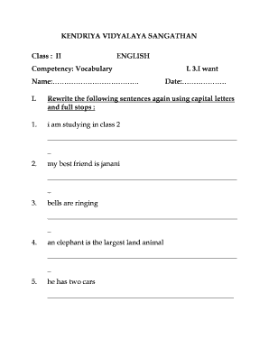 Fillable Online worksheet Class 2, English - studyres.com Fax Email ...