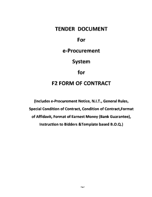 Fillable Online F2 Form of Contract-BCD Revised Fax Email Print - pdfFiller