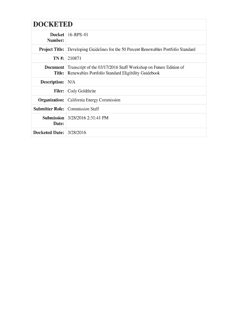 Fillable Online State Renewable Portfolio Standards and Goals - NCSL ...