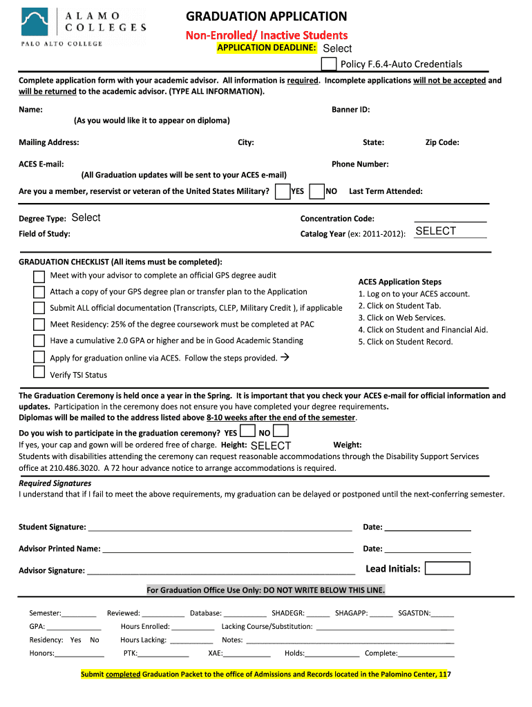 Fillable Online Academic Advisement Report for Graduate and Credentials ... Fax Email Print ...