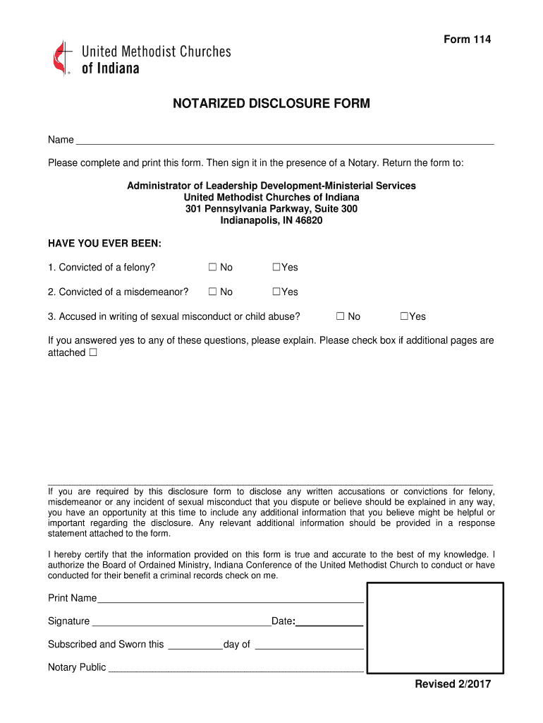 Fillable Online Candidate's Disclosure Form - BOM Library Fax Email ...