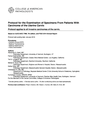 Cap Protocol Cervix 2022 - Fill Online, Printable, Fillable, Blank ...