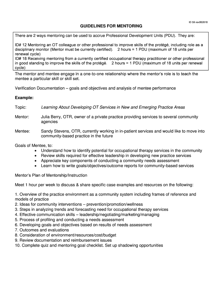 Fillable Online Getting started with Mentoring - cambridge-community.org.uk Fax Email Print ...