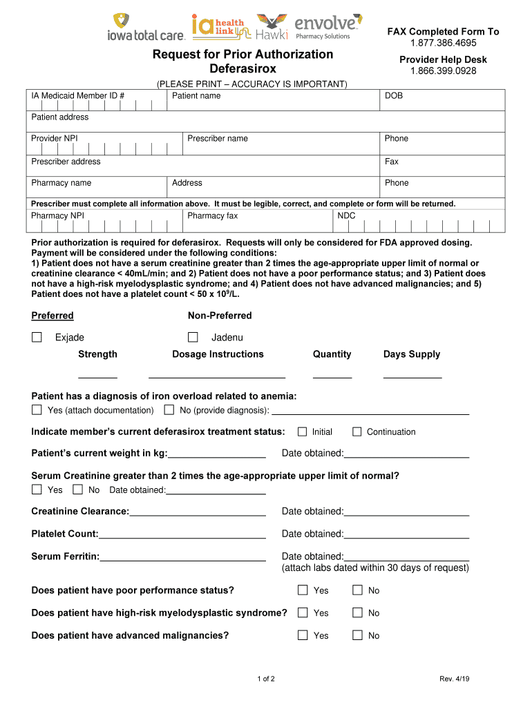 Fillable Online 470-5098 Request for Prior Authorization ...