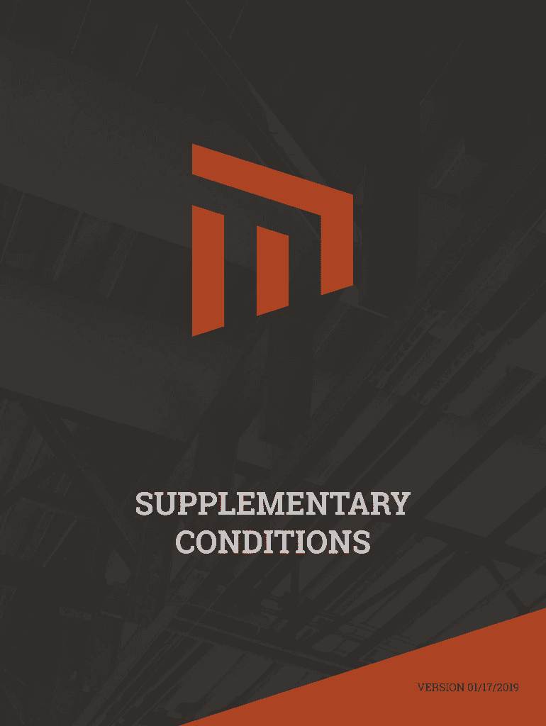 Fillable Online Supplementary Conditions of the Contract for ... - HUD ...