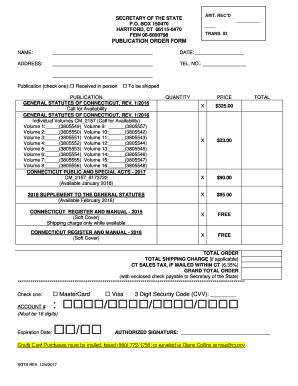 Fillable Online SECRETARY OF THE STATE OF CONNECTICUT REQUEST ... Fax ...