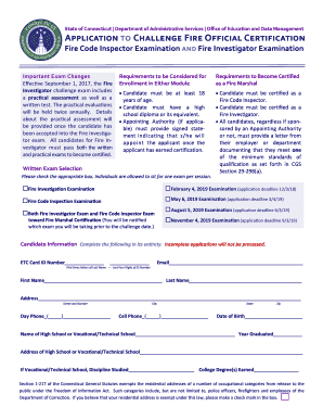 Fillable Online challenge application form - Connecticut Fax Email ...