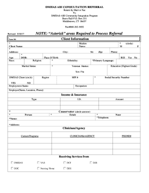 Fillable Online (ABI) - Consultation Referral Form - CT.gov Fax Email ...