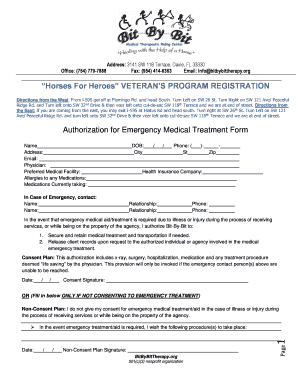 Fillable Online VETERANS PROGRAM REGISTRATION Authorization for Fax ...