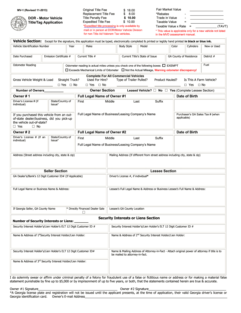 Ga Form 3231 Printable Ga Form 3231 Printable