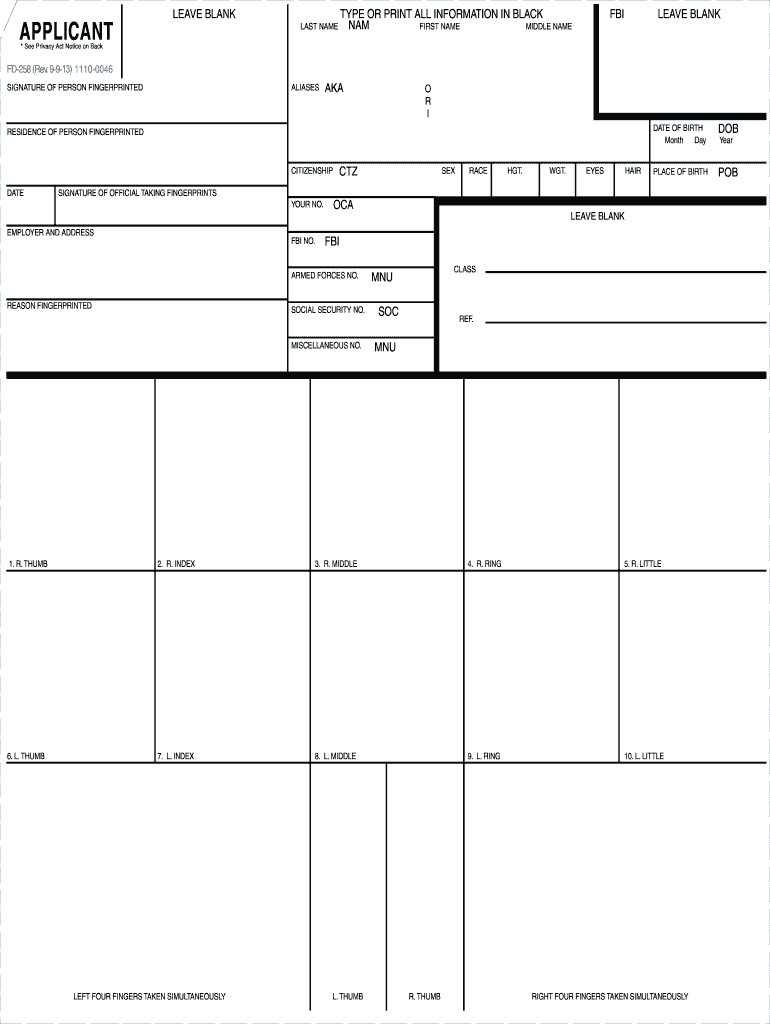Fbi Case File Template