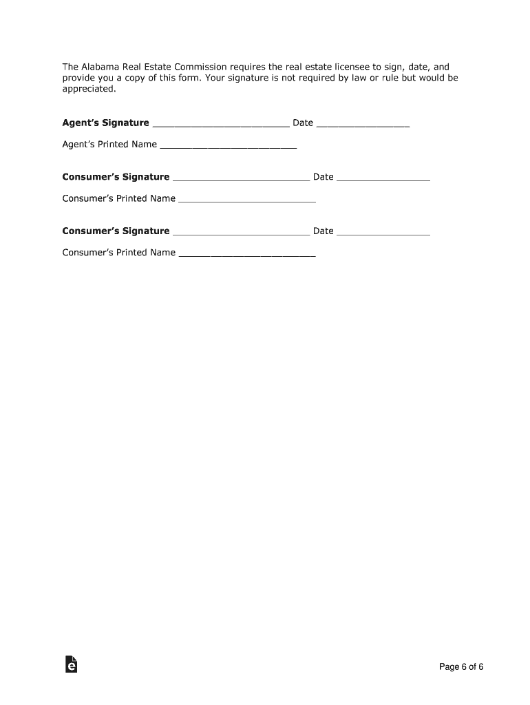 Fillable Online Alabama Agency Disclosure Form Fax Email Print - pdfFiller
