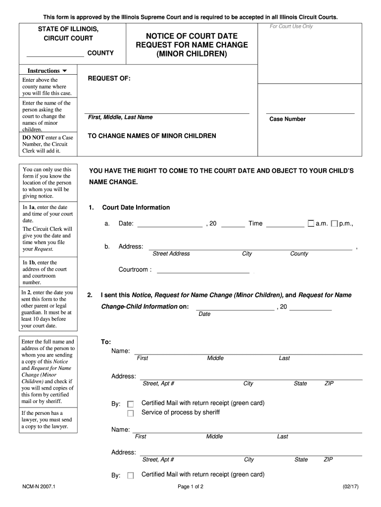 Approved Statewide Forms - Motion Forms - ILLINOIS COURTS: Fill out ...