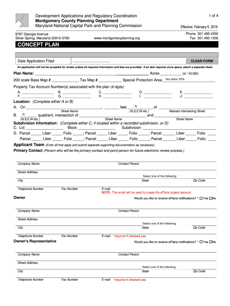 Fillable Online Montgomery Planning - Development in Montgomery County ...