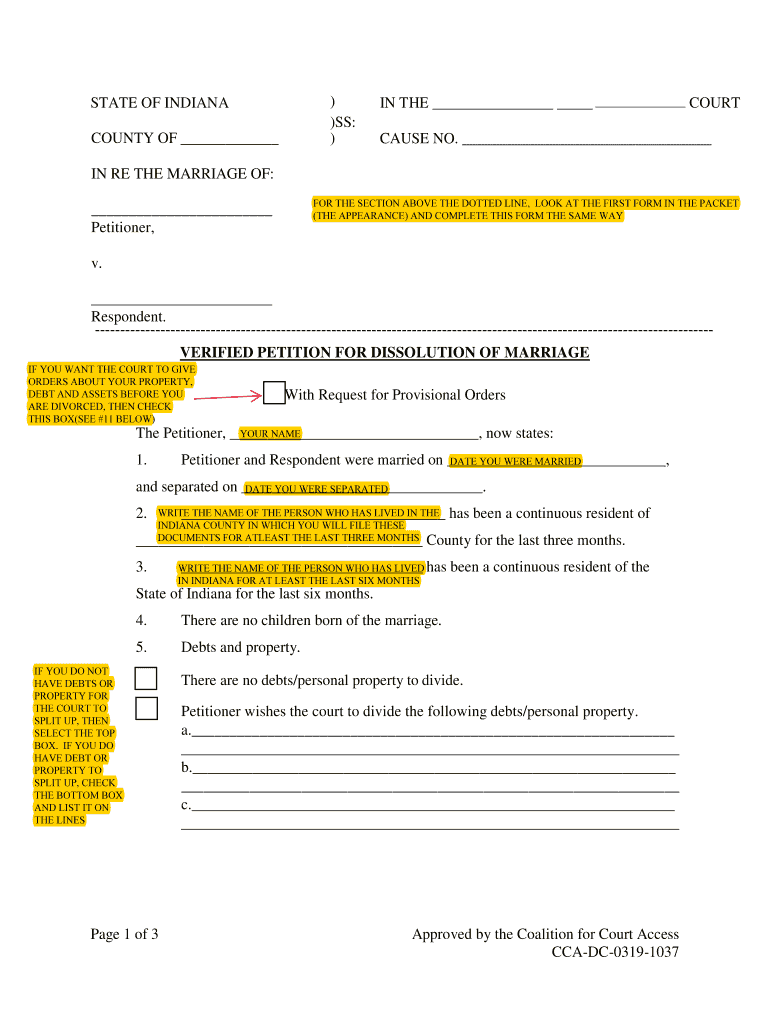 Fillable Online Indiana Trial Courts: Types of Courts - courts.IN.gov ...