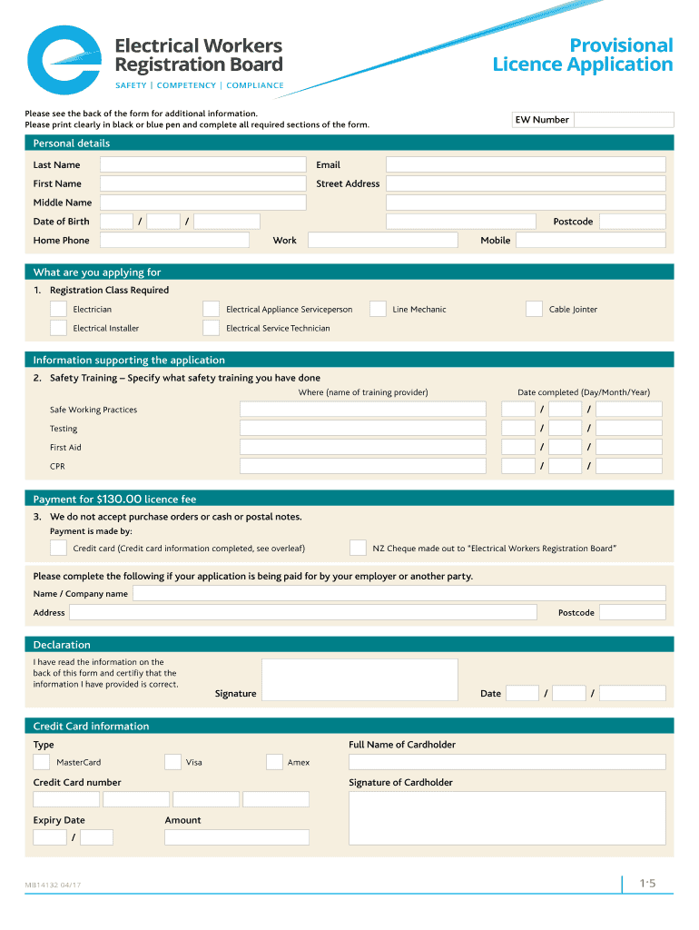 Fillable Online Provisional Licence application. Forms Fax Email Print - pdfFiller