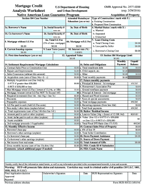 Fillable Online Filling out the Mortgage Credit Analysis Worksheet Fax ...