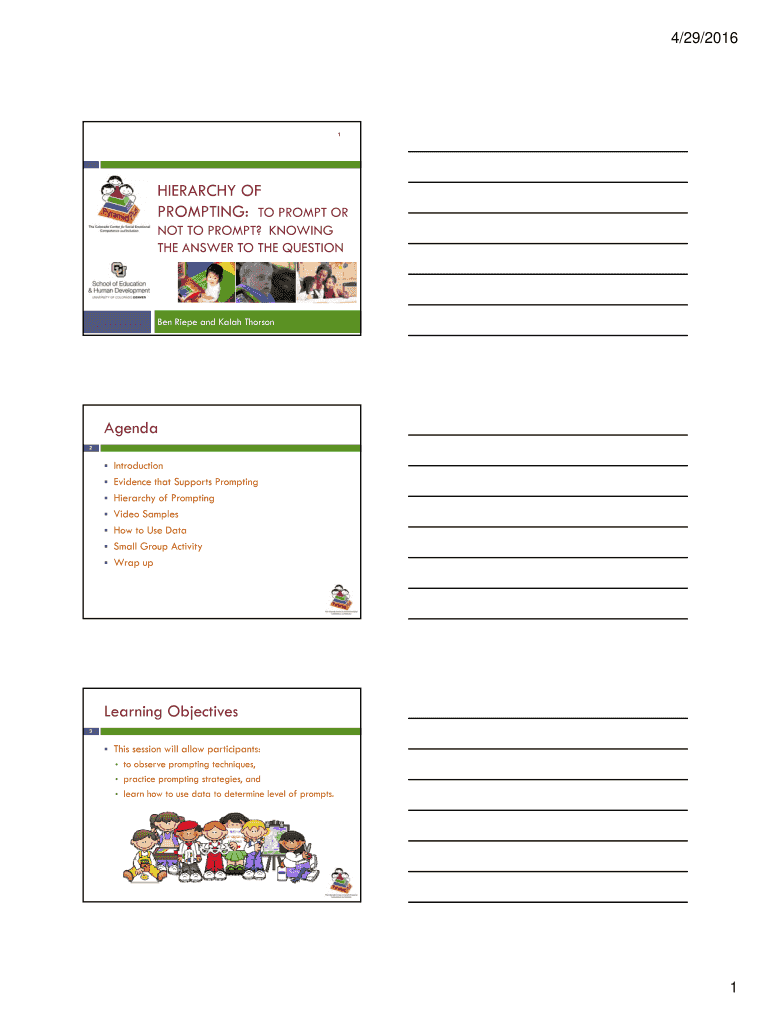 Fillable Online Prompting Sequence Tip Sheet - Tennessee Behavior ...