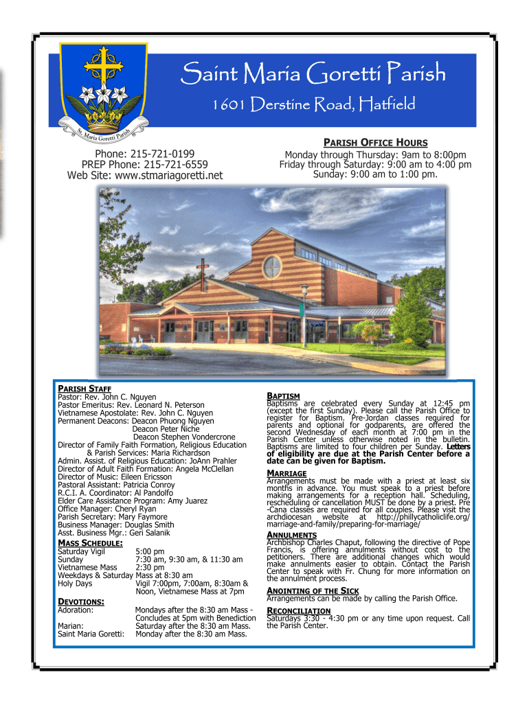 Fillable Online Permanent Deacons: Deacon Phuong Nguyen Fax Email Print ...