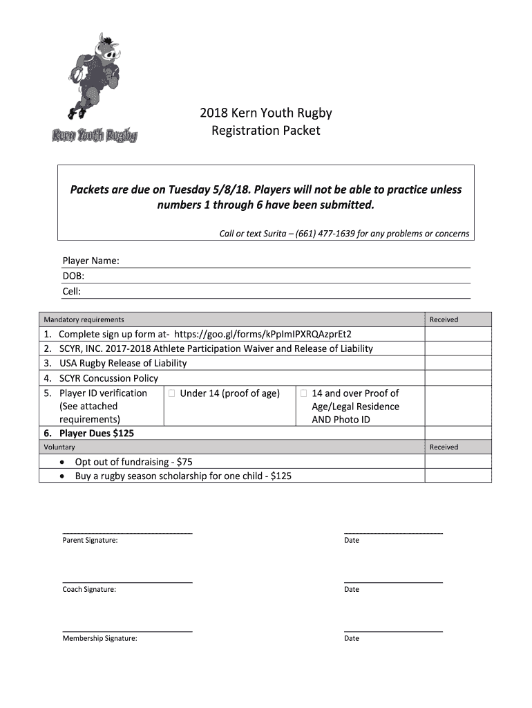 Fillable Online They may be few in numbers, but Kern County Rugby Club ...