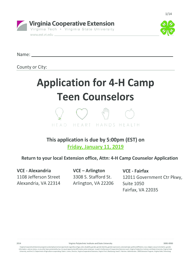 Fillable Online Teen Counselors Fax Email Print - pdfFiller