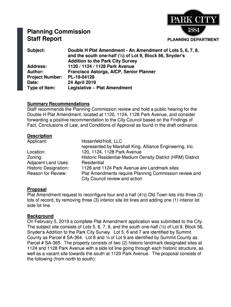 Fillable Online Double H Plat Amendment - An Amendment of Lots 5, 6, 7 ...