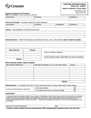 Fillable Online Medical Claim Form and OHIP Consent.doc Fax Email Print ...