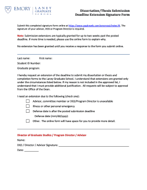 Fillable Online Dissertation/Thesis Submission Fax Email Print - pdfFiller