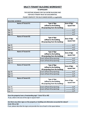 Fillable Online multi-tenant building worksheet - Lebanon, NH Fax Email ...