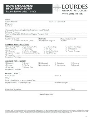 Fillable Online RAPID ENROLLMENT Fax Email Print - pdfFiller