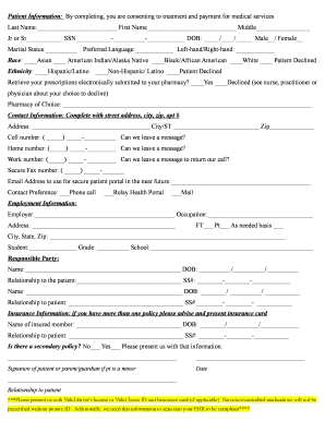 Fillable Online patient consent form - OSPTI Fax Email Print - pdfFiller