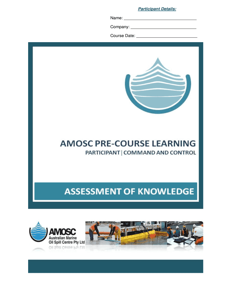 Fillable Online AMOSC TRAINING & ASSESSMENT Fax Email Print - pdfFiller