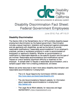 Fillable Online Pub #F119.01 Disability Discrimination Fact Sheet ...