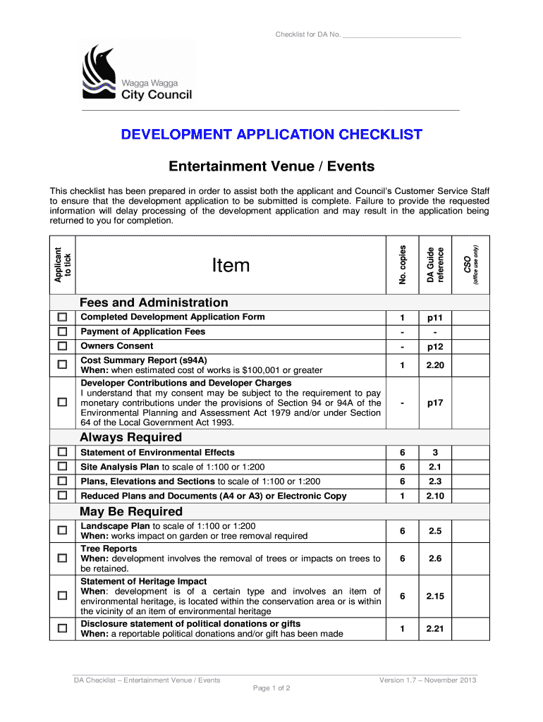 Application Checklist Template - Fill Online, Printable, Fillable, Blank | pdfFiller