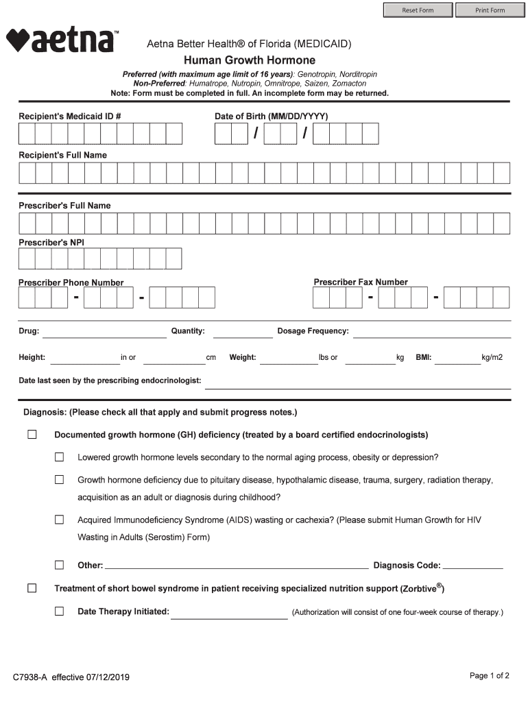 Fillable Online ABH-FL-Human-Growth-Hormone-Request-Form. Accessible ...
