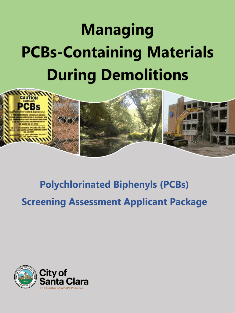 Fillable Online Demolition PCB Applicant Package. PCBs Demolition ...