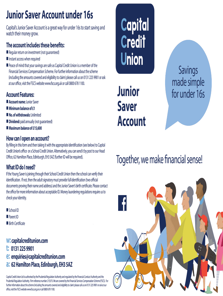 Fillable Online Kids Savings AccountChildren's Bank AccountCapital One ...