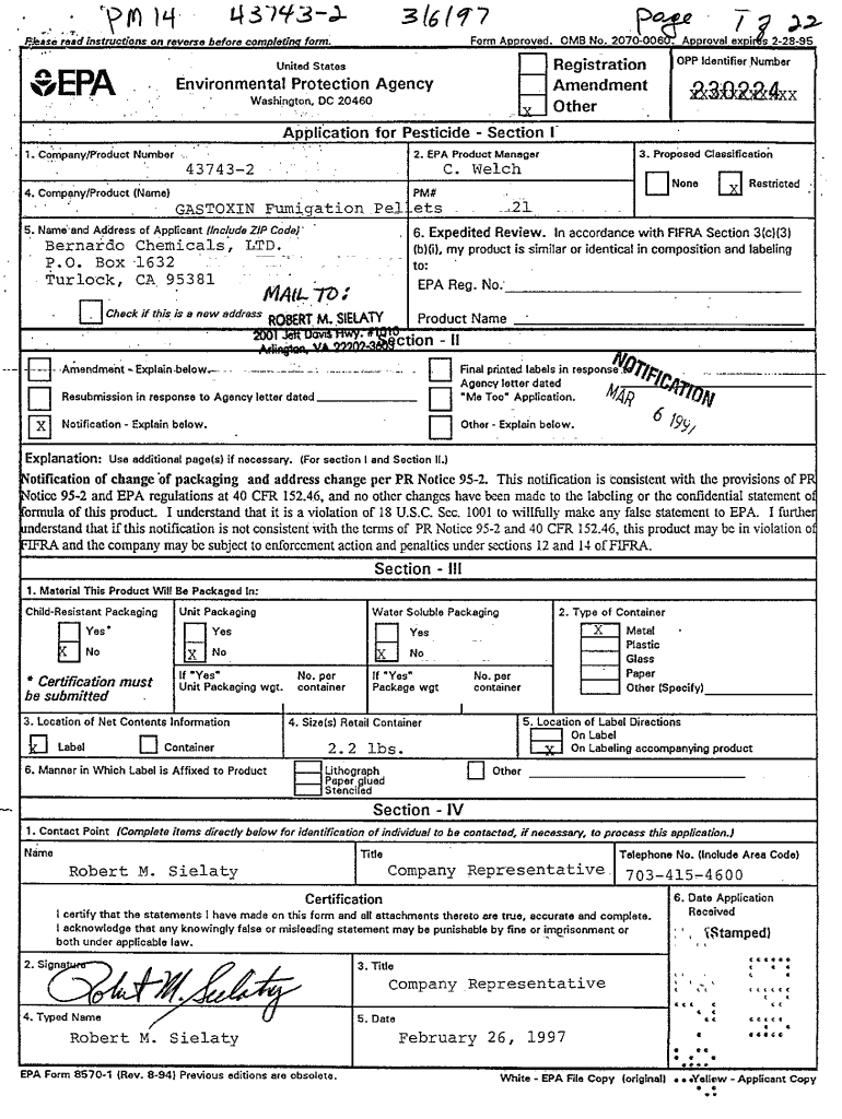 Fillable Online U.S. EPA, Pesticide Product Label, GASTOXIN FUMIGATION ...