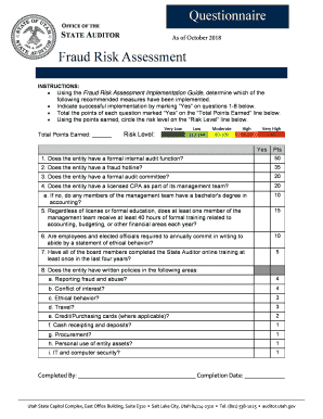 Fillable Online Fraud Risk Assessment Impementation Guide for Local ...